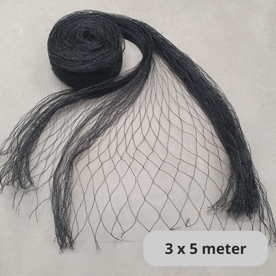 3 x 5 meter fuglenet lavet af vævet tråd i super kvalitet